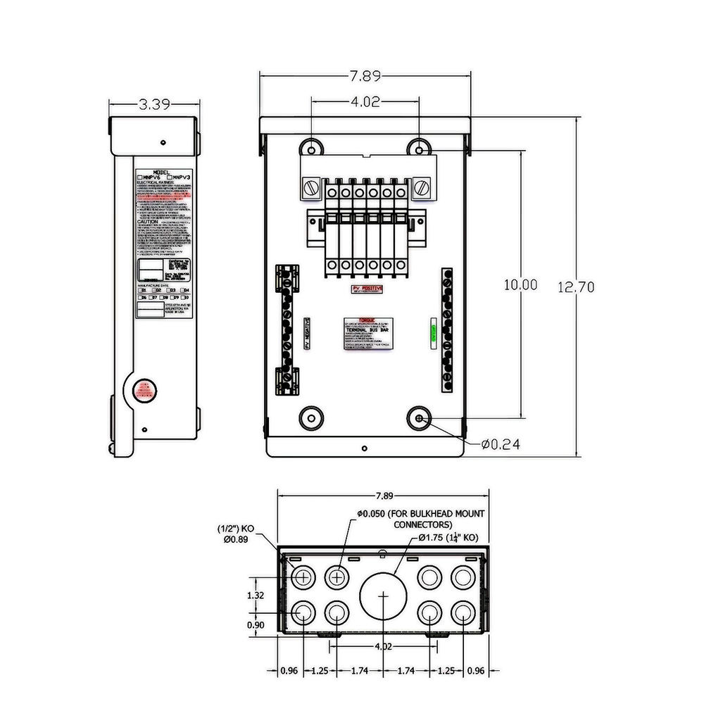 PV6 Combiner Box Midnite Solar-MNPV6 | Carisol [Jamaica]