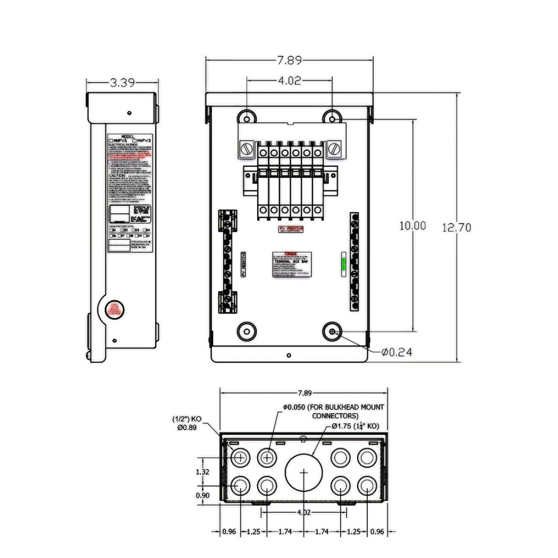 PV6 Combiner Box Midnite Solar-MNPV6 | Carisol [Jamaica]