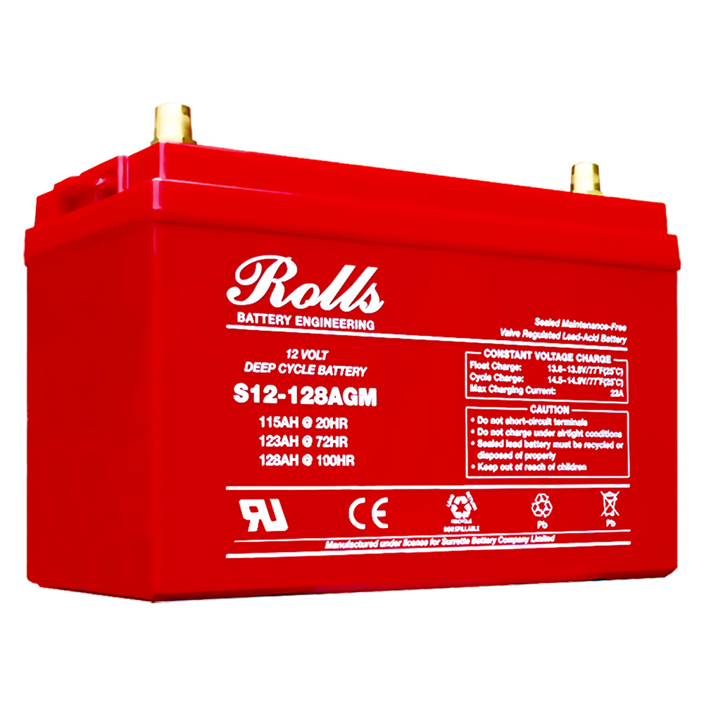 12V 128 Ah Batteries Rolls Battery-S12-128-AGM | Carisol [Jamaica ...