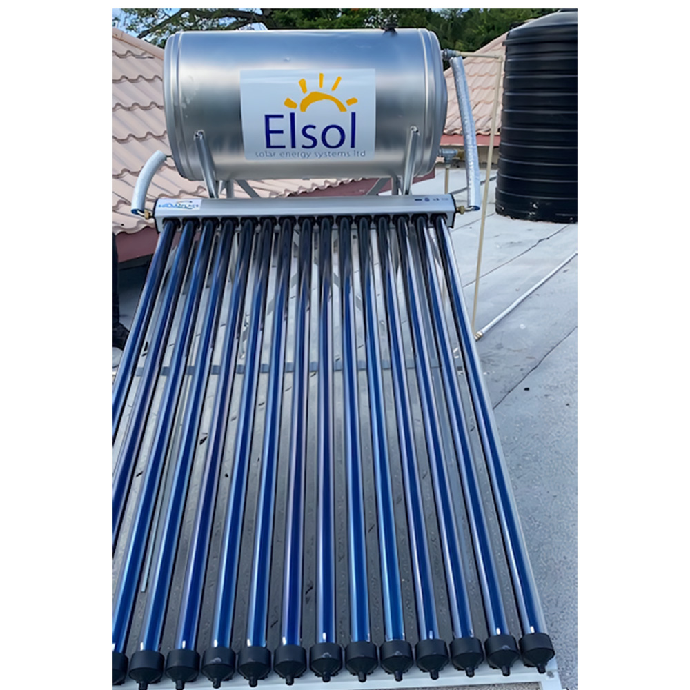 53G / 200L Evacuated Tube Solar Water Heater Elsol-ES - ET - HYB - 53G ...