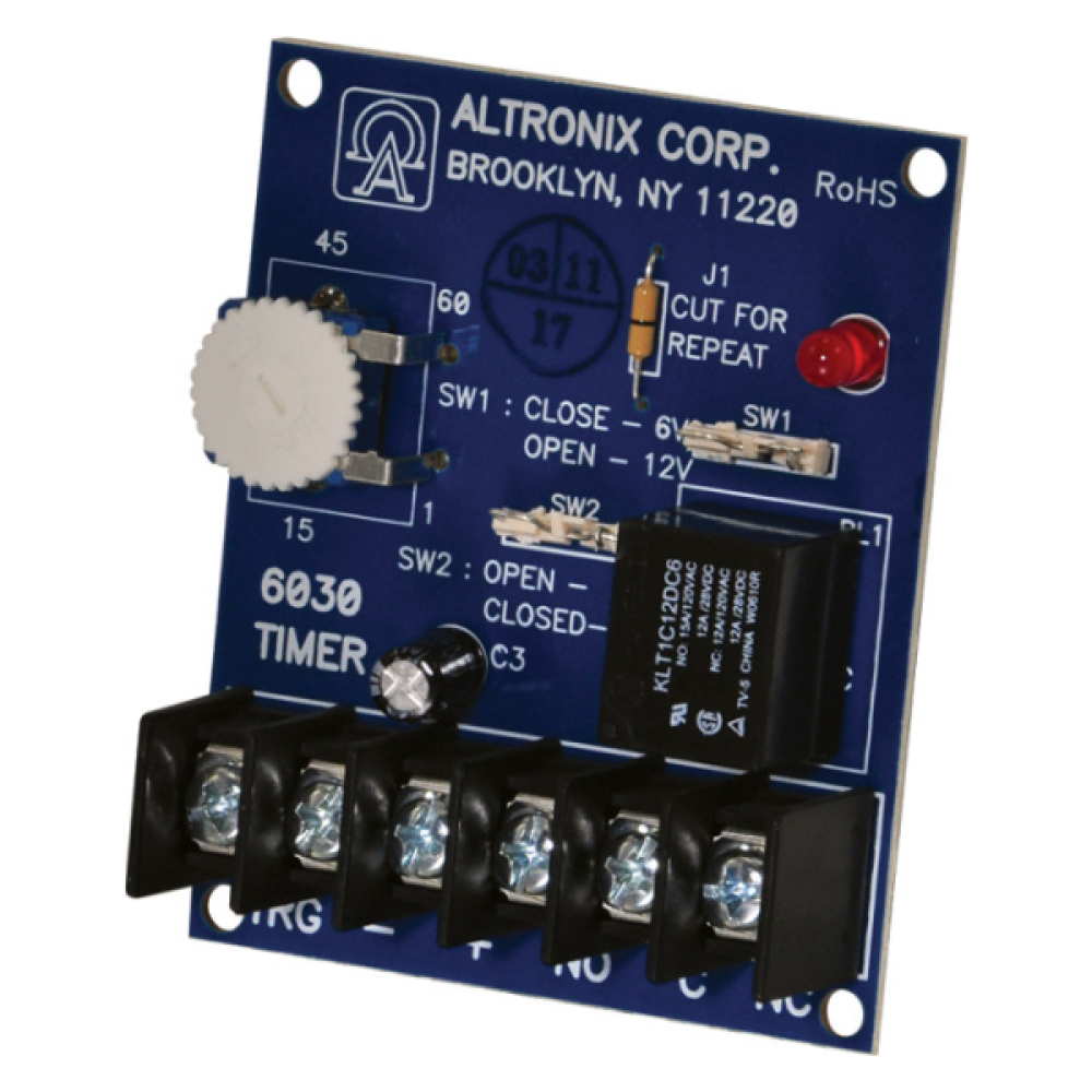 6VDC or 24 VDC Programmable Timer Relay Altronix-6030|Carisol[Jamaica]