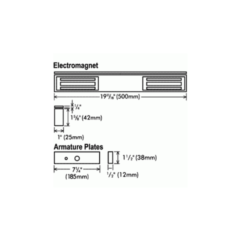 1200 lbs. Electromagnetic Door Lock Eclipse-ECL-ACC500 | Carisol ...