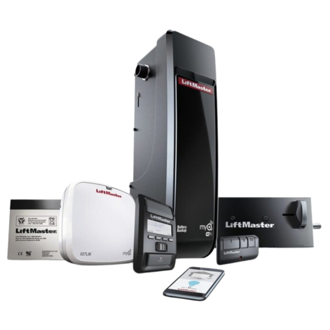 10ft Jackshaft Garage Door Opener - with WiFi Liftmaster-8500-W ...