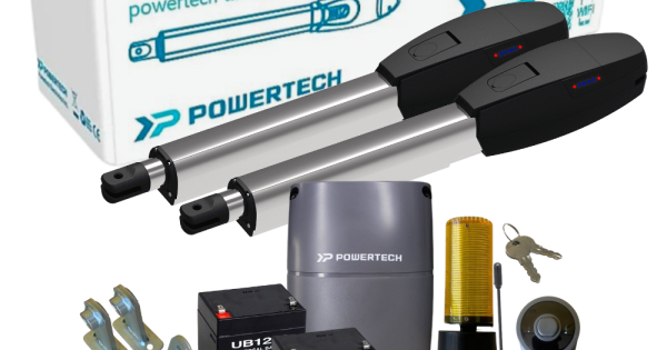 24V Dual Swing Gate Opener with Wi-Fi Powertech-PW530|Carisol[Jamaica]