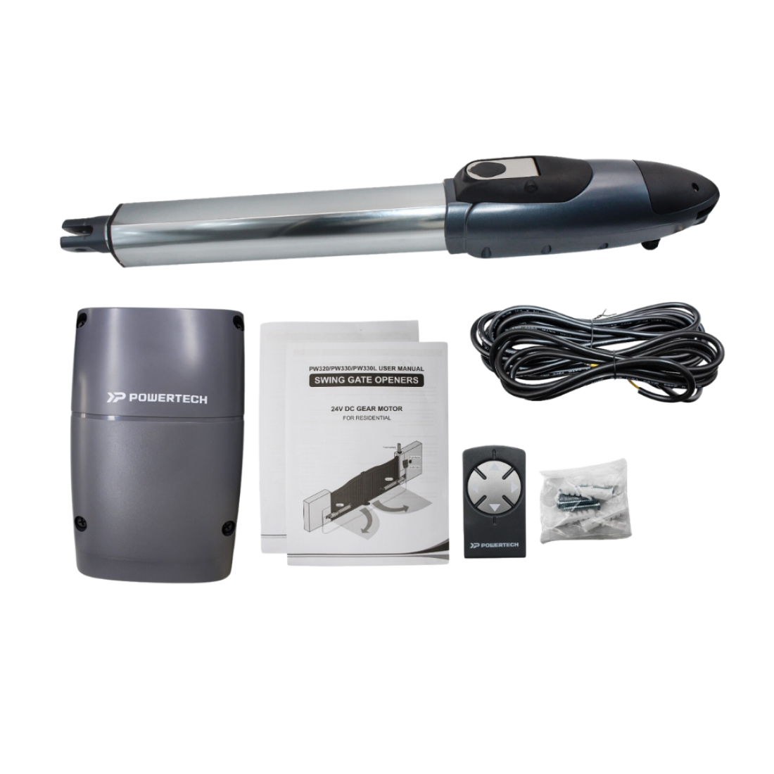 24V Single Swing Gate Opener Powertech-PW330L|Carisol[Jamaica]