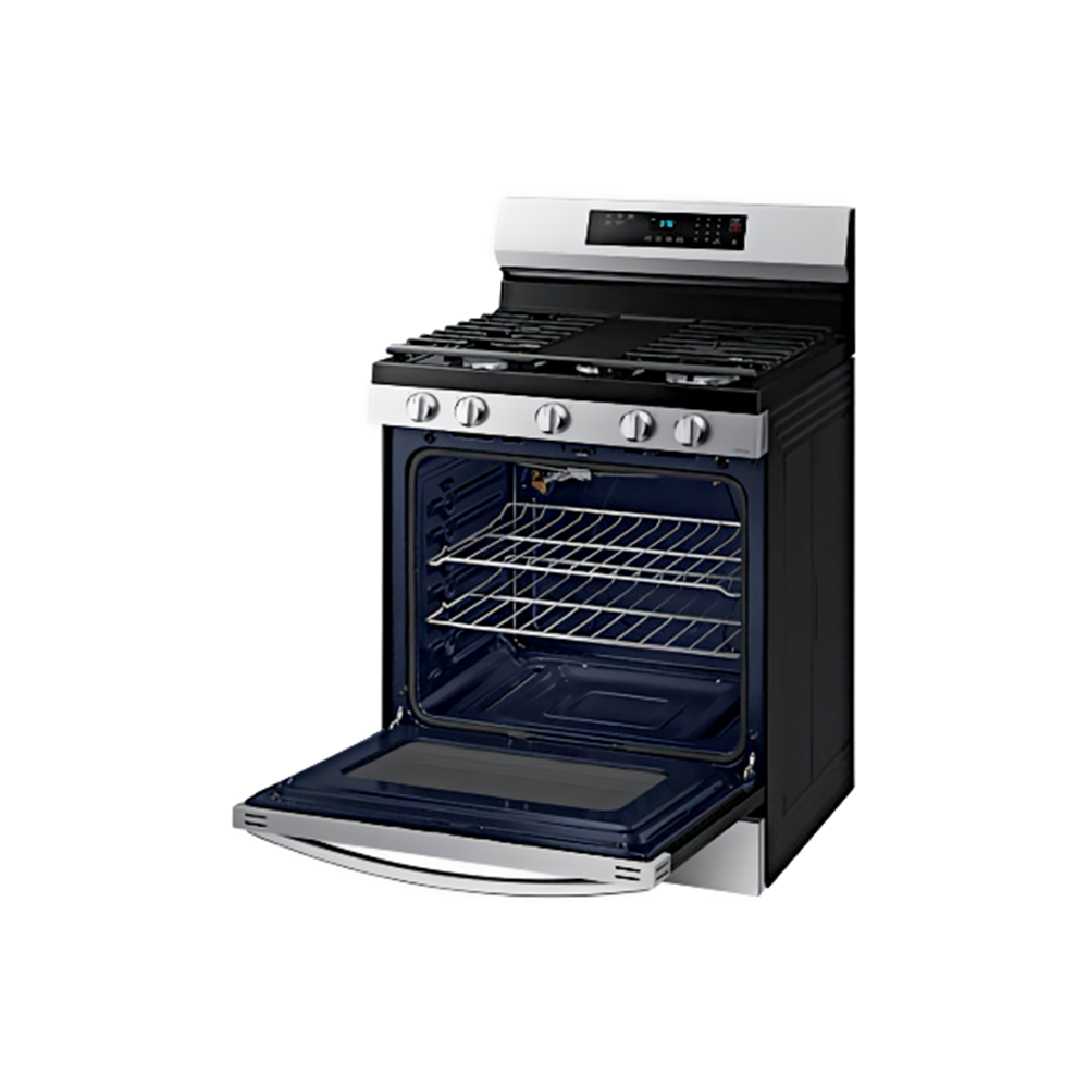 30 in. Gas Stove with Air Fryer and Wi-Fi Samsung-NX60A6715SS-AP ...