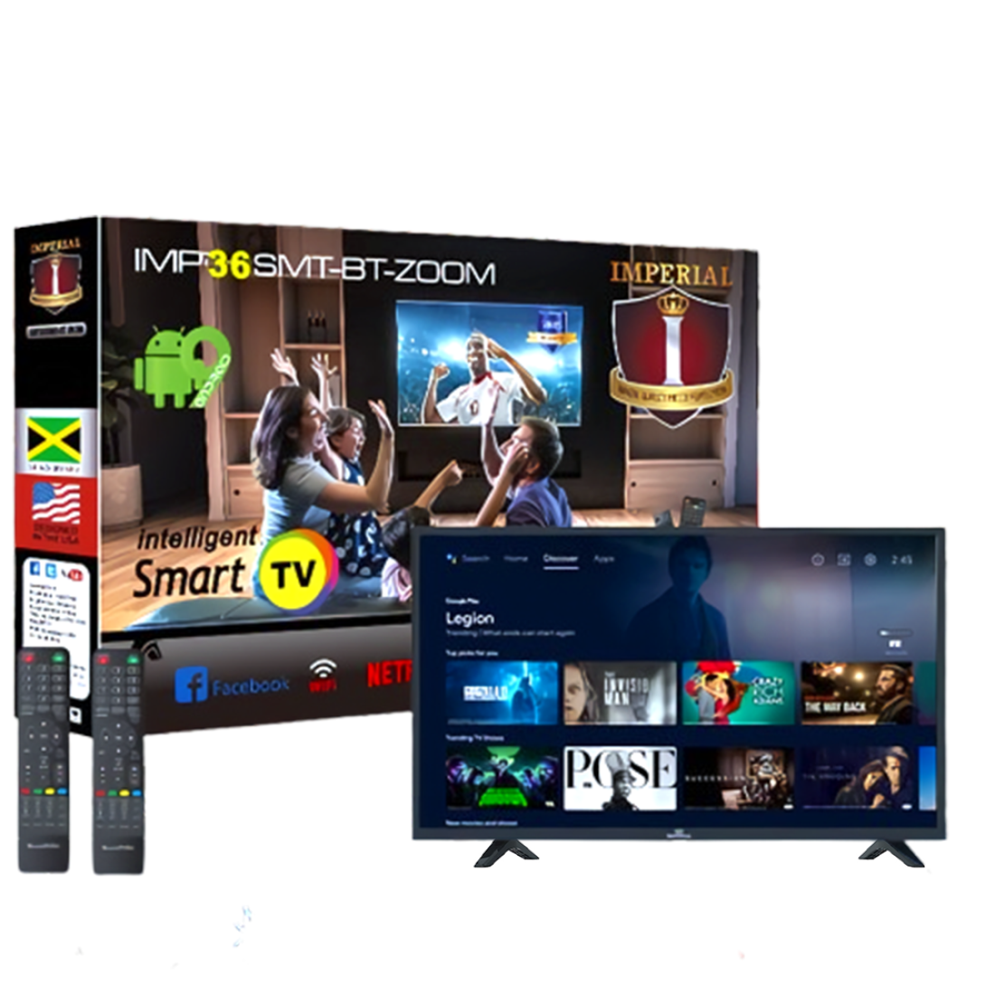 32 in. Smart TV Imperial- IMP36-SMT-BT-ZOOM|Carisol[Jamaica] - Carisol ...