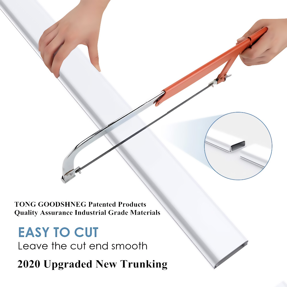 75 mm x 50 mm Raceway Trunking Carisol-Electrical 3 x 2 x 10 White ...