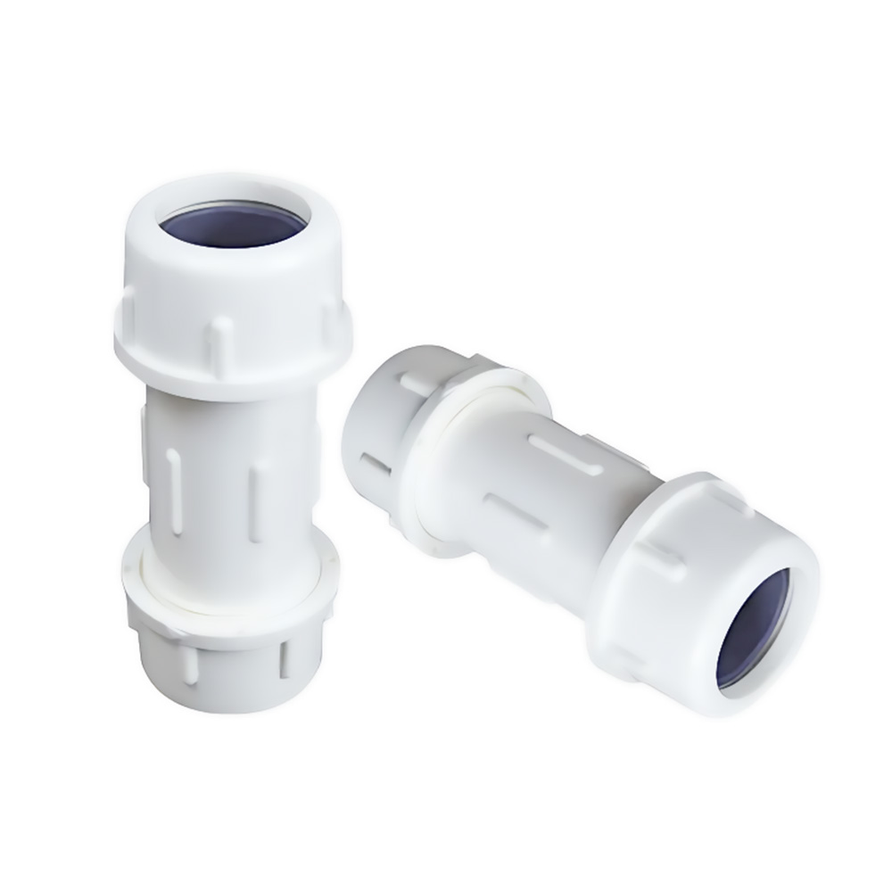 1/2 in. PVC Compression Coupler Carisol-Plumbing 1-2 in. PVC COMP ...