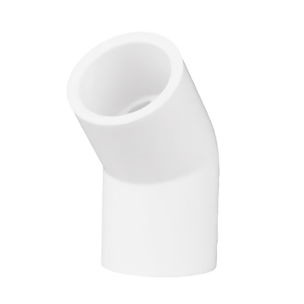1/2 in. PVC Elbow Slip x Slip 45Degree Carisol-Plumbing 1-2 in. PVC 45D ...
