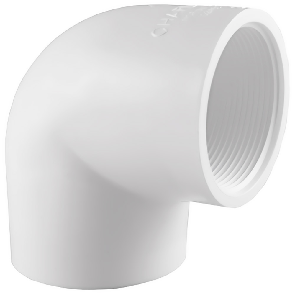3/4 in PVC Elbow SxS 90Degree Carisol-Plumbing 3-4 in. PVC 90D SXS ELB ...