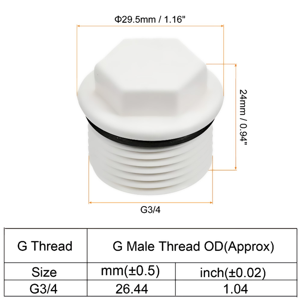 3/4 in PVC Male Plug Carisol-Plumbing 3-4 in. PVC Male Plug | Carisol ...